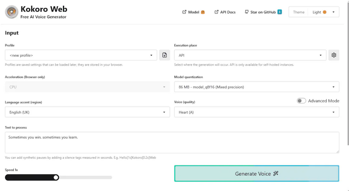 Kokoro Web - Free Open Source AI text-to-speech, OpenAI compatible | Steemhunt